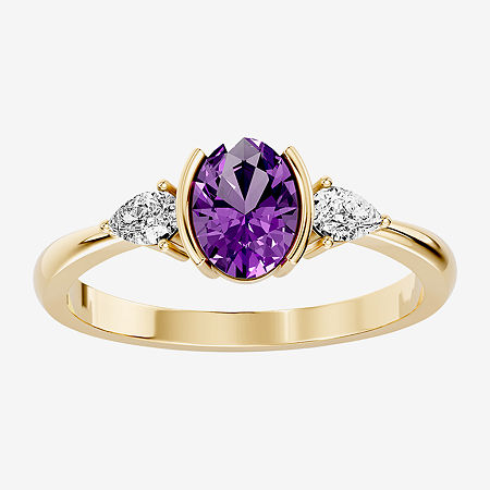 Click here for Womens 1/5 CT. Genuine Purple Amethyst 10K Gold Ov... prices