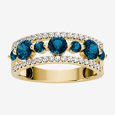 Click here for Womens 1/2 CT. T.W. Genuine Blue Topaz 10K Gold Ro... prices
