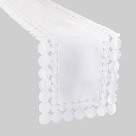 Click here for Homewear Bubble Table Runner  One Size  White prices