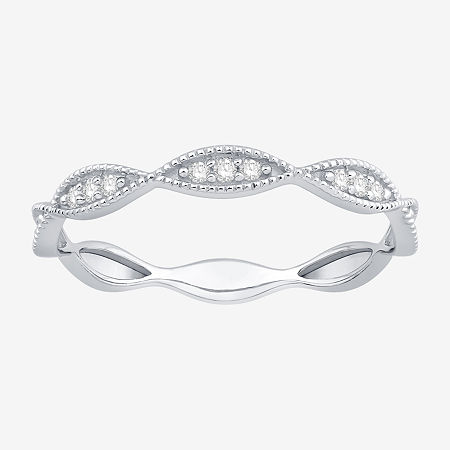 Click here for Womens 1/10 CT. T.W. Natural White Diamond 10K Whi... prices