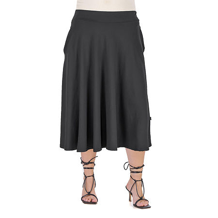 Click here for 24seven Comfort Apparel Womens Plus Mid Rise A-Lin... prices