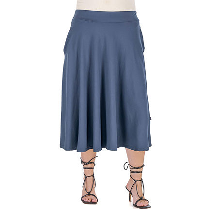 Click here for 24seven Comfort Apparel Womens Mid Rise Plus A-Lin... prices