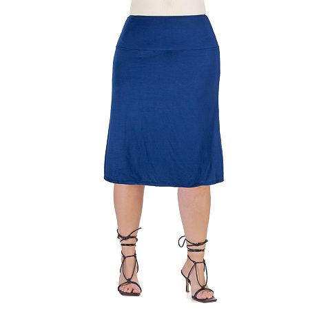 Click here for 24seven Comfort Apparel Womens Plus Mid Rise A-Lin... prices