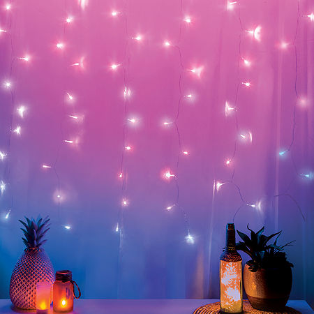 Click here for West & Arrow White/Pink/Purple LED Curtain Light 9... prices