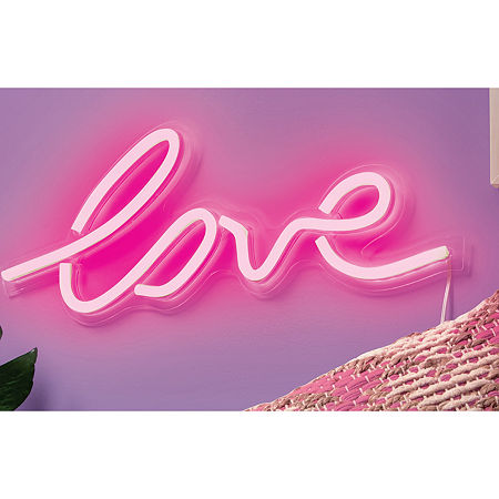 Click here for West & Arrow Love Neon LED Wall Sign  One Size  Wh... prices