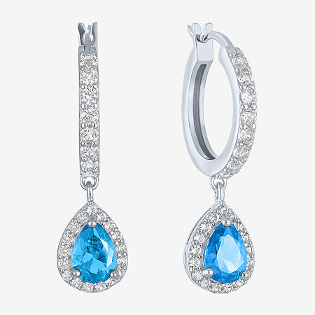 Click here for Gemstone Sterling Silver Pear Drop Earrings  One S... prices