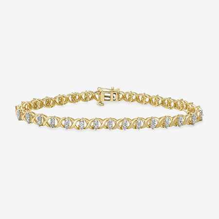 Click here for 2 CT. T.W. Genuine Diamond 14K Yellow Gold Bracele... prices