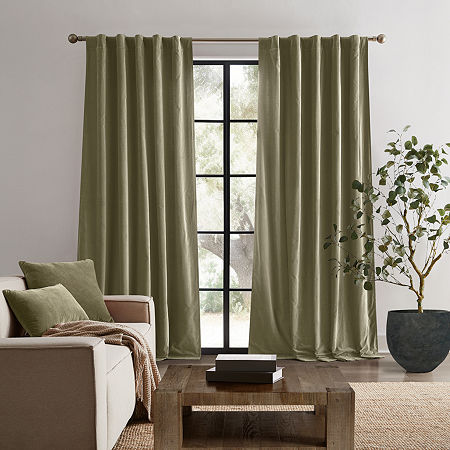 Click here for Brooklyn Loom Matte Cotton Velvet Rod Pocket Room... prices