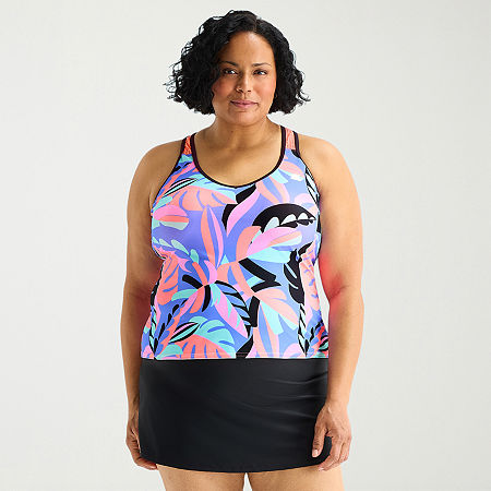 Click here for ZeroXposur Womens Built In Bra Plus Tankini Swimsu... prices