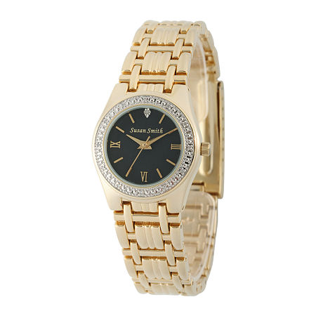 Click here for Personalized Dial Womens Diamond-Accent Gold-Tone... prices