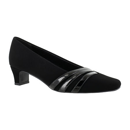 Click here for Easy Street Entice Squared toe Pumps - Blk Snake prices