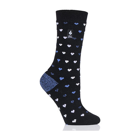 Click here for Heat Holders Womens Ultra Lite Orchid Hearts Crew... prices