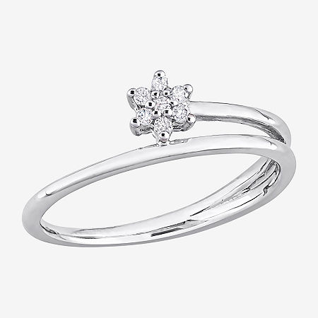 Click here for Womens Diamond Accent Natural White Diamond Sterli... prices