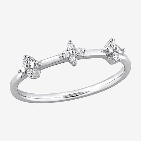 Click here for Womens 1/10 CT. T.W. Natural White Diamond Sterlin... prices