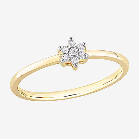 Click here for Womens Diamond Accent Natural White Diamond 18K Go... prices