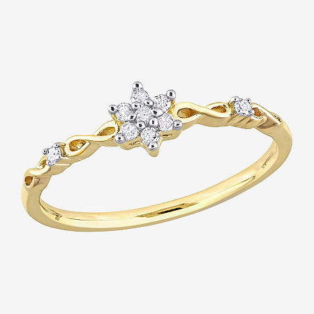 Click here for Womens 1/10 CT. T.W. Natural White Diamond 18K Gol... prices