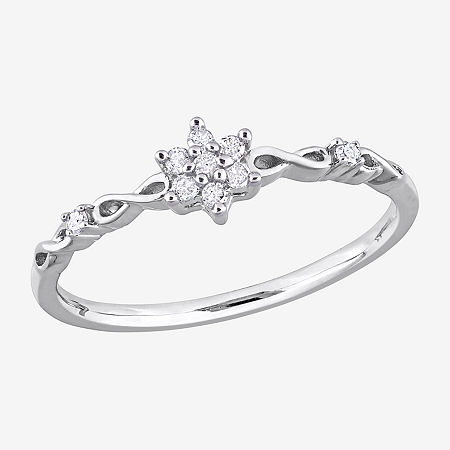 Click here for Womens 1/10 CT. T.W. Natural White Diamond Sterlin... prices