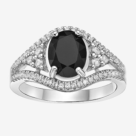 Click here for Womens Genuine Black Onyx Sterling Silver Oval Coc... prices