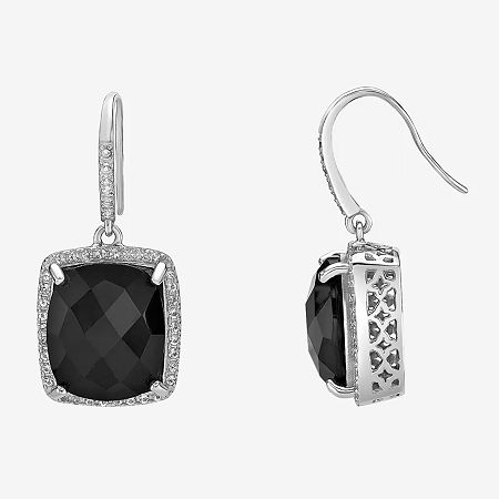 Click here for Womens Genuine Black Onyx Sterling Silver Cushion... prices