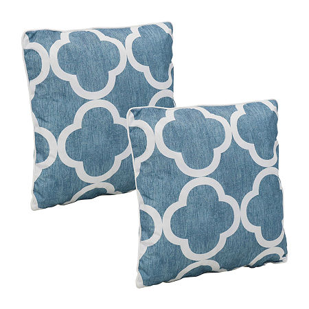 Click here for Net Health Shops Indoor/Outdoor Throw Square Blue... prices