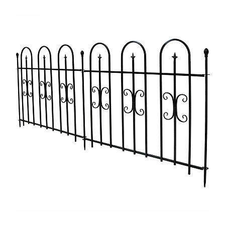 Click here for Net Health Shops Border Fence Panels Metal 2-pc. G... prices