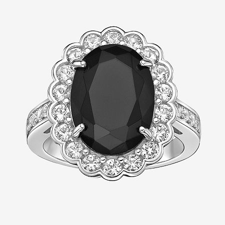 Click here for Womens Genuine Black Onyx Sterling Silver Oval Coc... prices