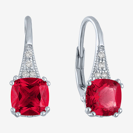 Click here for Gemstone Sterling Silver Cushion Drop Earrings  On... prices
