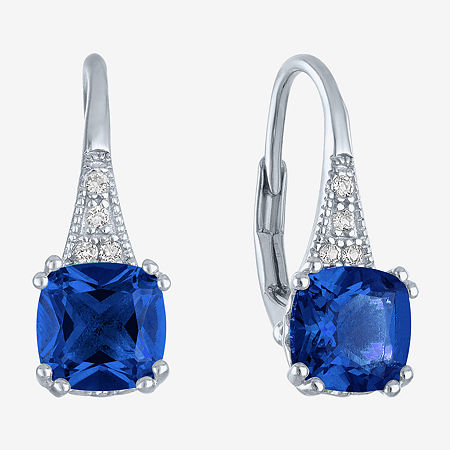 Click here for Gemstone Sterling Silver Cushion Drop Earrings  On... prices