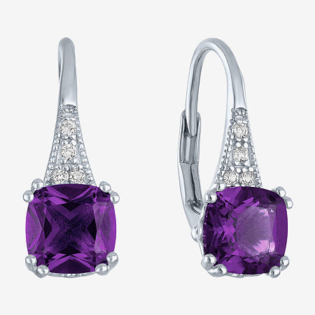 Click here for Gemstone Sterling Silver Cushion Drop Earrings  On... prices