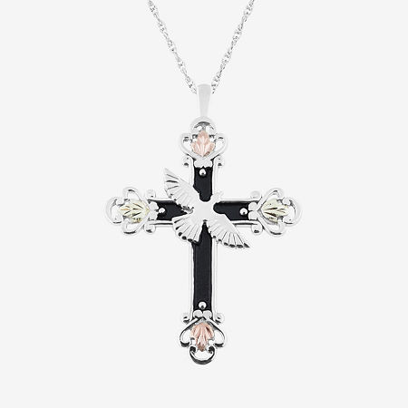 Click here for Womens Sterling Silver Cross 18 Inch Pendant Neckl... prices
