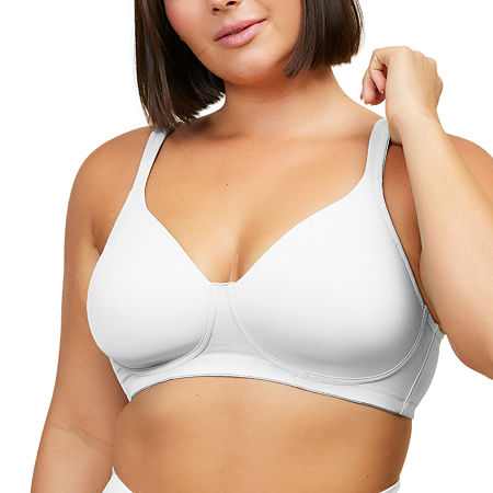 Leading Lady The Brigitte Full Coverage Wirefree T-Shirt Bra-5042  Ddd  White
