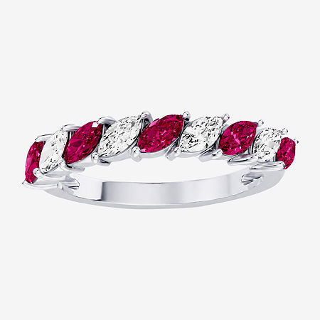 Click here for Womens 3/8 CT. T.W. Genuine Red Ruby 10K Gold Marq... prices