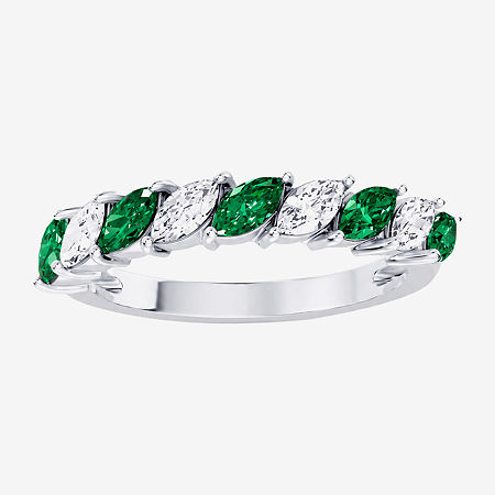 Click here for Womens 3/8 CT. T.W. Genuine Green Emerald 10K Gold... prices