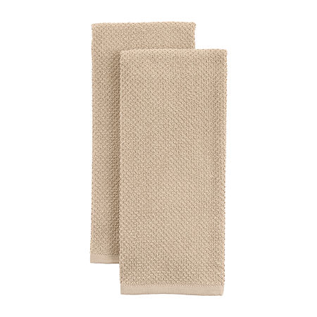 Click here for Cooks Solid 2-pc. Kitchen Towel Set  One Size  Bei... prices