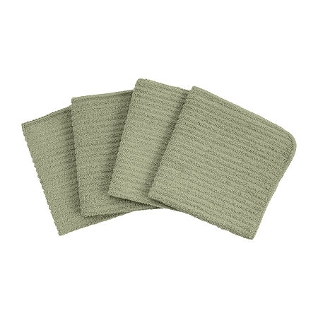Click here for Cooks Scrubber 4-pc Dish Cloth Set  One Size  Gree... prices
