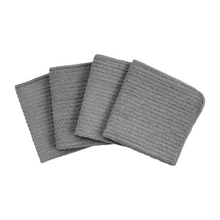 Click here for Cooks Scrubber 4-pc Dish Cloth Set  One Size  Gray prices