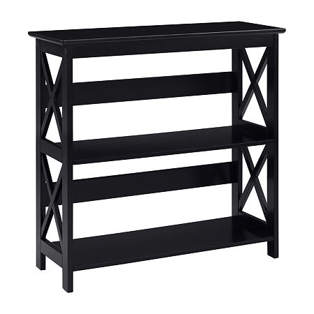 Click here for Oxford 3-Tier Bookcase  One Size  Black prices