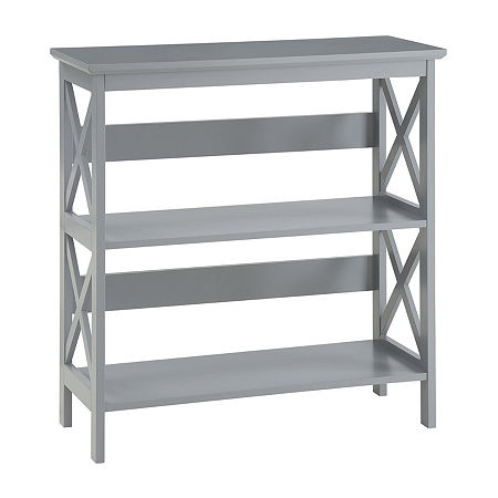 Click here for Oxford 3-Tier Bookcase  One Size  Gray prices