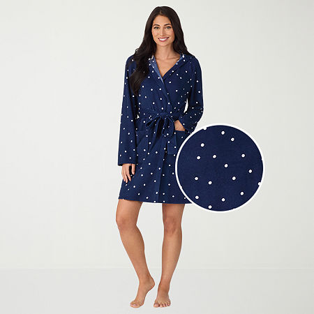 Click here for Cuddl Duds Womens Long Sleeve Short Length Robe  L... prices