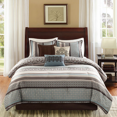 Madison Park Princeton 7-Pc. Comforter Set  California King - Blue