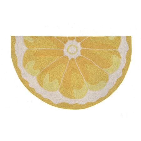 Click here for Liora Manne Frontporch Lemon Slice 2 x 3 Half Circ... prices