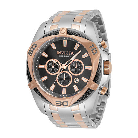 Invicta Mens 34135 Bolt Quartz Chronograph Grey Dial Watch - Grey