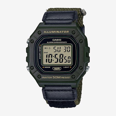 Click here for Casio Mens Green Strap Watch W218hb-3av  One Size prices