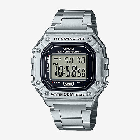 Click here for Casio Mens Silver Tone Stainless Steel Bracelet Wa... prices