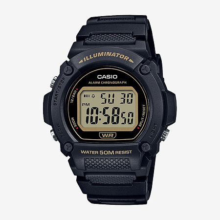 Click here for Casio Mens Black Strap Watch W219h-1a2v  One Size prices
