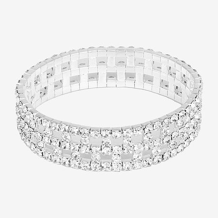 Click here for Vieste Rosa Womens Crystal Stretch Bracelet  One S... prices