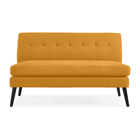 Click here for Kingston Mid-Century Modern Armless Loveseat in Li... prices