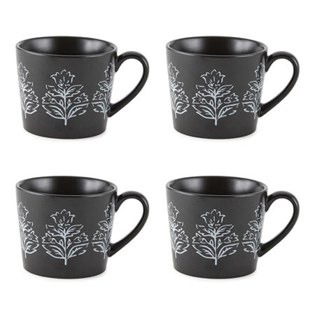 Click here for Distant Lands Black/White Stoneware Coffee Mug  On... prices