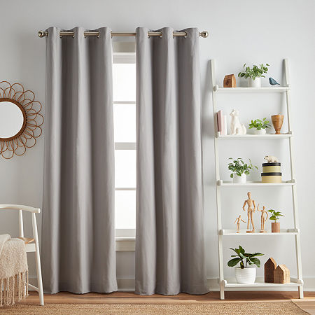 Click here for CHF Harper Grommet Top Blackout Set of 2 Curtain P... prices