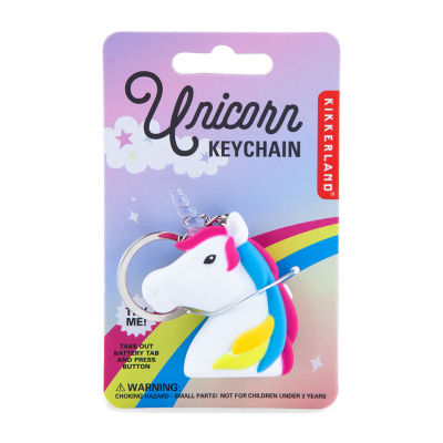 Kikkerland Unicorn LED Keychain KRL78, Color: White - JCPenney